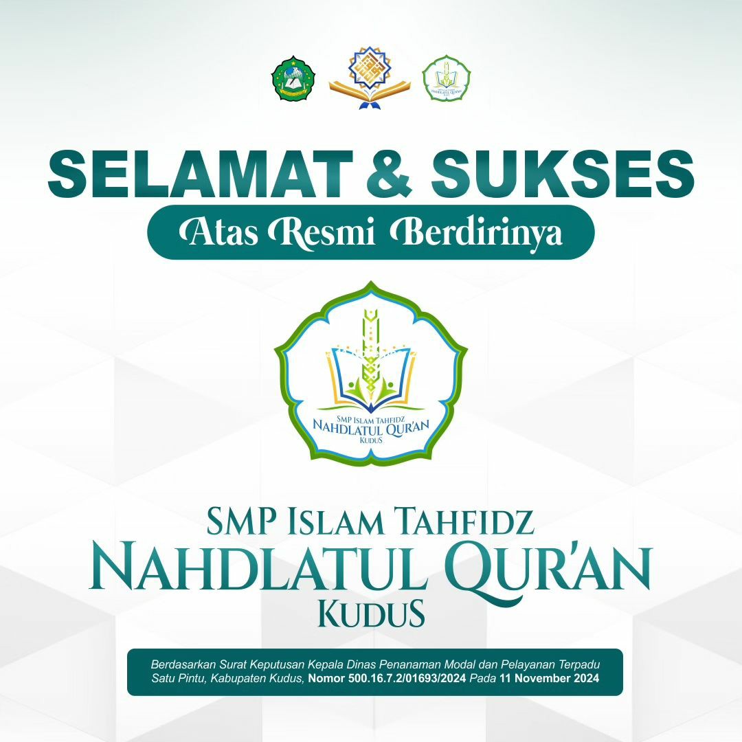 SMPIT Nahdlatul Qur'an – Mewujudkan Generasi Islam Qur’ani Yang Berakhlakul Karimah, Cerdas, dan ...